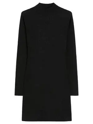 Max Mara Wool And Lurex Knit Dress - Black