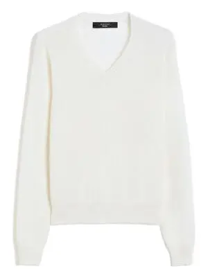 Max Mara Mohair-blend Knit Jumper - White
