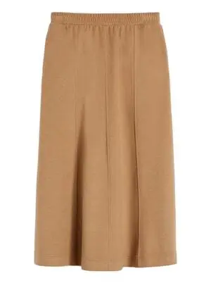 MAX MARA Drap-Effect Jersey Midi Skirt