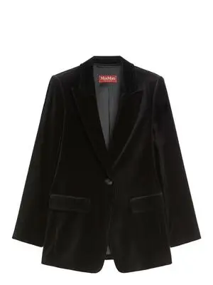 Max Mara Velvet Blazer - Black