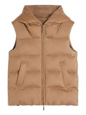 Max Mara Reversible Padded Gilet - Camel