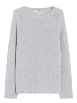 Max Mara Wool And Cashmere Crewneck Sweater - Pearl Grey
