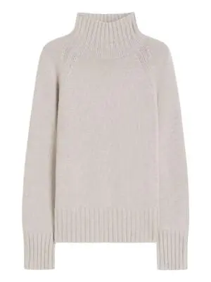 Max Mara Wool And Cashmere Polo-neck Sweater - Sand