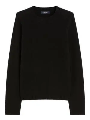 Max Mara Wool And Cashmere Crew-Neck Sweater Black