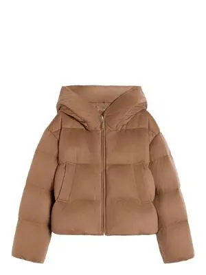 Max Mara Reversible Short Down Jacket - Beige