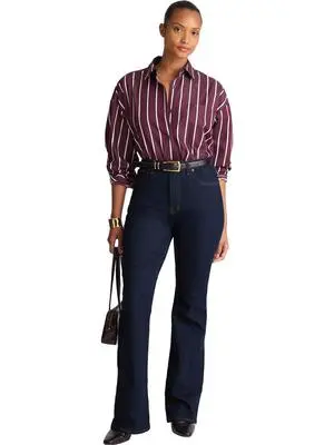 Madewell The Curvy Stretch Flare Jean - Rinse Wash