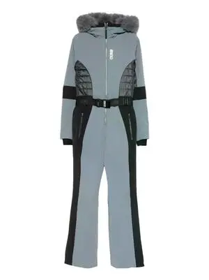COLMAR Quilted Belted Ski Suit - Grey