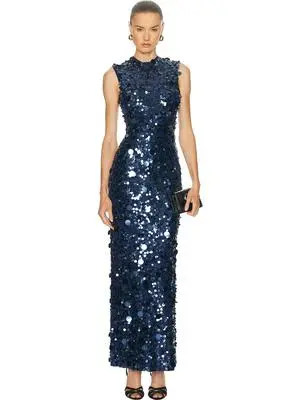 Carolina Herrera Sleeveless Gown - Dark Navy
