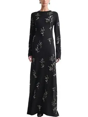 Altuzarra Bozka Beaded Dress - Black