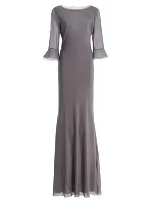 Staud Marais Silk Maxi Dress - Grey
