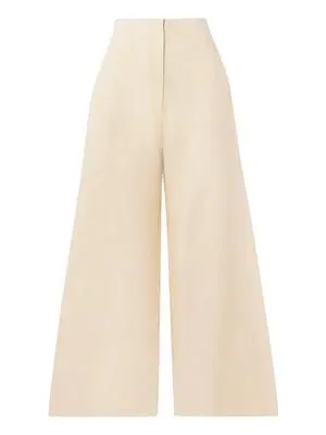 ANDRES OTALORA El Sol Linen Wide-Leg Pants
