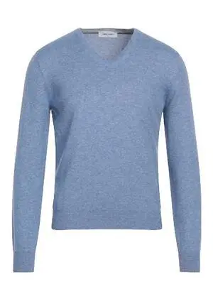 GRAN SASSO Sweater In Light Virgin Wool, Cashmere, And Viscose - Blue