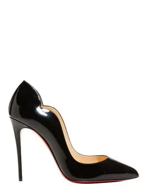 CHRISTIAN LOUBOUTIN 100mm Hot Chick Patent Leather Pumps - Black