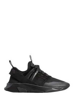 TOM FORD Jago Mesh And Leather Trainer Sneakers - Black