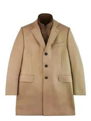 FAY Button-fastening Coat - Neutrals