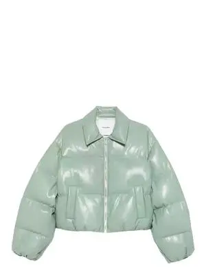 Nanushka Nanushka Adjustable Cropped Puffer Jacket Green