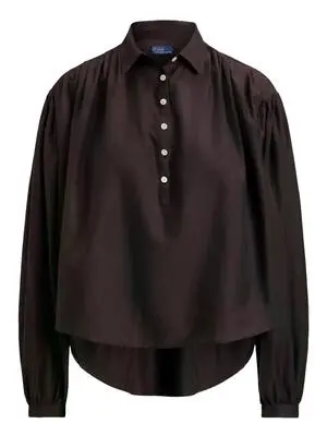 Ralph Lauren Collared Long-sleeved Blouse - Brown