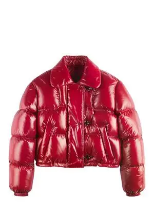 FAY Quilted Puffer Jacket - Red
