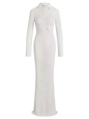 AYA MUSE Helia Long-sleeve Maxi Dress - White