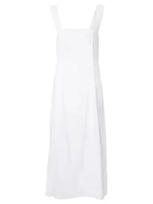 Vince Square-neck Midi Dress - White