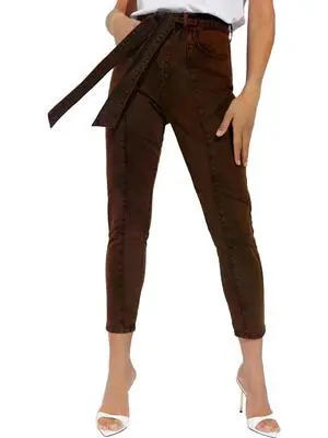 Retrofete Elliot Belted Jeans - Brown