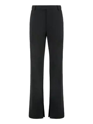 LES FILLES D'EVA Side-slit Trousers - Black
