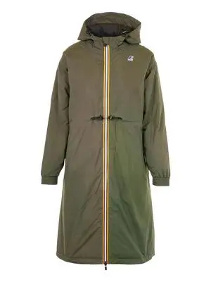 K-WAY Delia Zip-fastening Parka Coat - Green