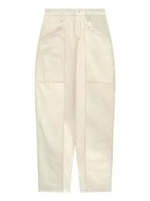 Isabel Marant Fanny Zip-pocket Jeans - Neutrals