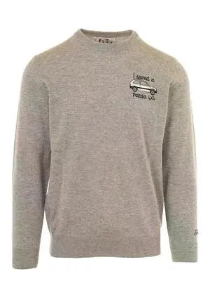 MC2 SAINT BARTH Embroidered Crew-neck Sweater - Grey