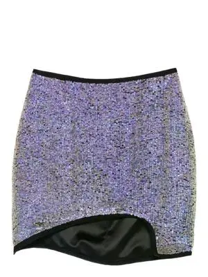 MITILIANE COUTURE Sequined Mini Skirt - Purple