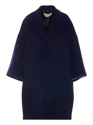Marni Embroidered Coat - Blue