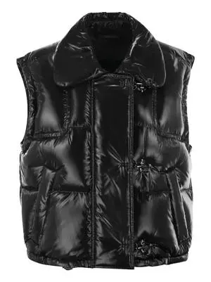 FAY Quilted Padded Gilet - Black