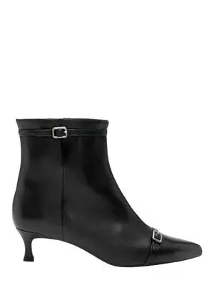 Unisa 50mm Pointed-toe Ankle Boots - Black