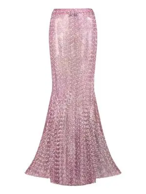 SANTA BRANDS Rhinestone-embellished Maxi Skirt - Pink