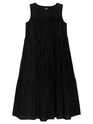TO B. BY AGNÈS B. Tiered Cotton Dress - Black