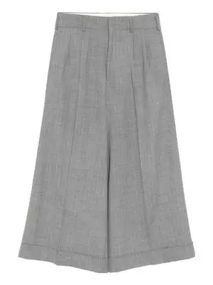 Comme Des Garçons Pinstriped Wide-leg Trousers - Grey