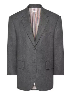 Thom Browne Wool Flannel Blazer - Grey