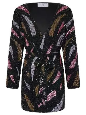 ONETEASPOON Delusion Sequin Wrap Dress