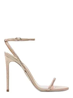 Rene Caovilla 105mm Ellabrita Crystal-embellished Stiletto Heel Sandals - Neutrals