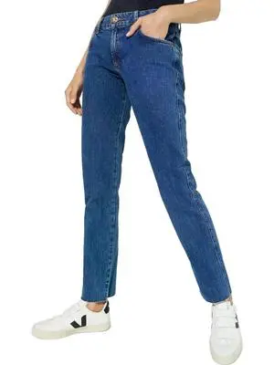 ONETEASPOON Truckers Raw-edge Jeans - Blue