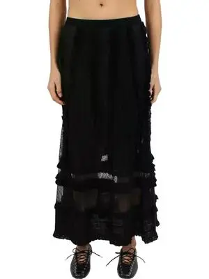 Ulla Johnson Vivian Ruffled Skirt - Black