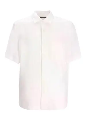 BOSS Short-sleeve Button-up Shirt - White