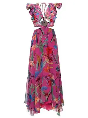 PatBO Zamia Floral Maxi Dress - Pink