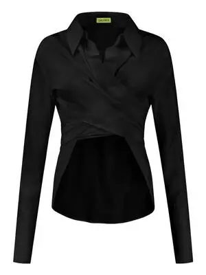 Gauge81 Sabinas Wrap Shirt - Black