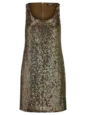 Ralph Lauren Sequined Mini Dress - Gold