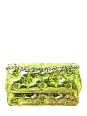 Benedetta Bruzziches Carmen Metallic-effect Shoulder Bag - Green