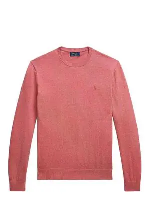 Ralph Lauren Logo-embroidered Crew-neck Sweater - Pink