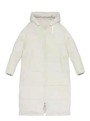 YVES SALOMON Hooded Padded Coat - Neutrals