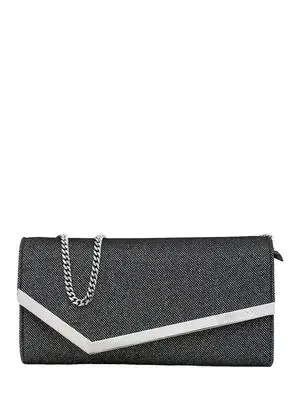 JIMMY CHOO Emmie Clutch - Black