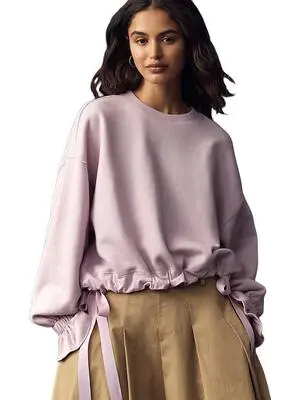 Maeve Big Top Sweatshirt Light Lilac